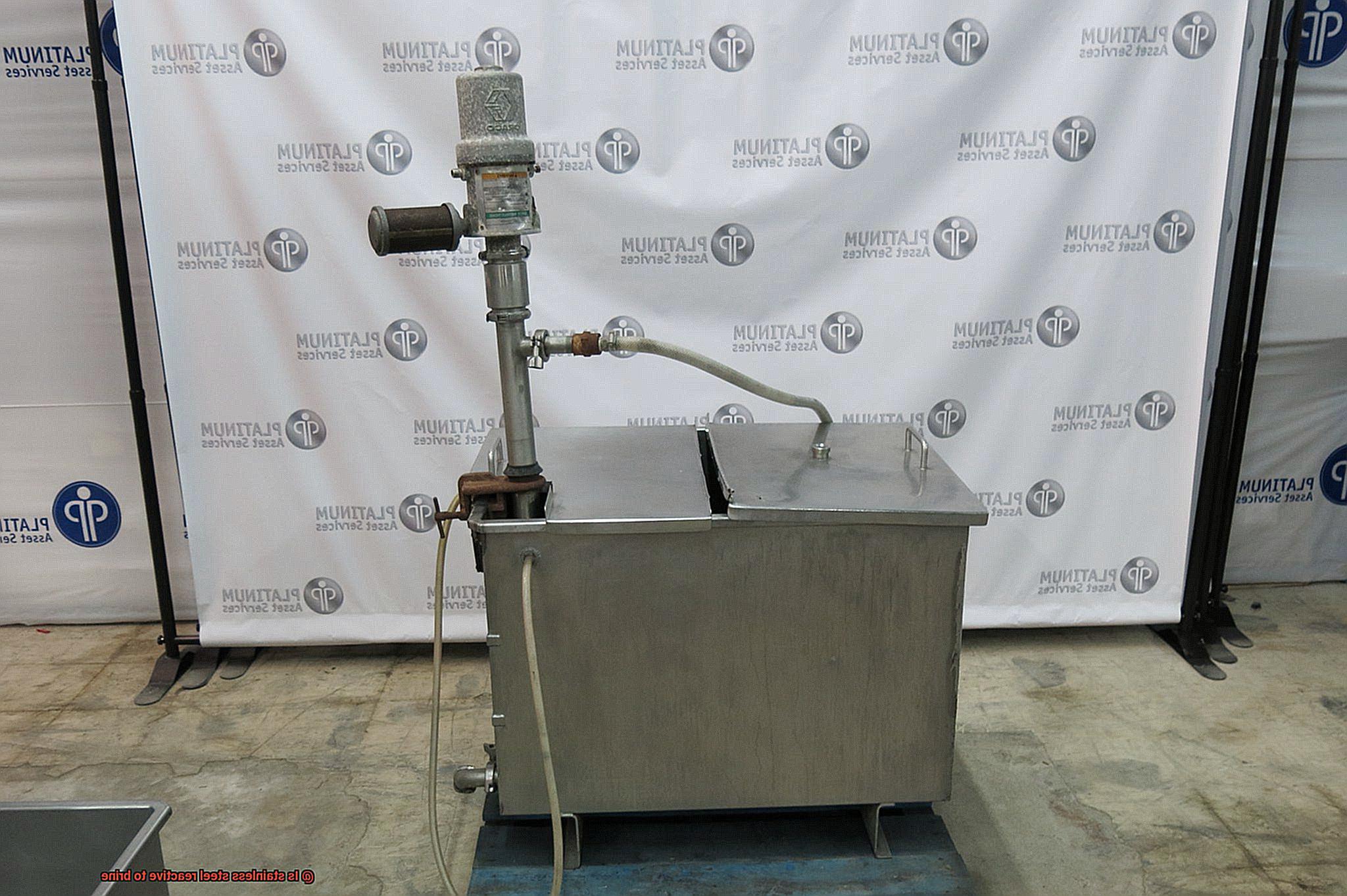 Is stainless steel reactive to brine? - Pastime Bar And Grill