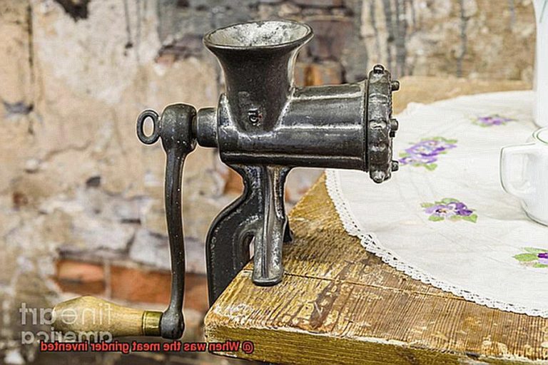 When was the meat grinder invented? - Pastime Bar And Grill