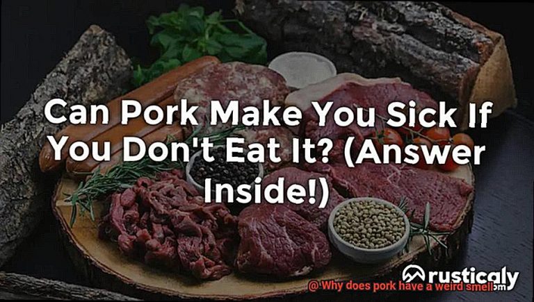 Why does pork have a weird smell? - Pastime Bar And Grill