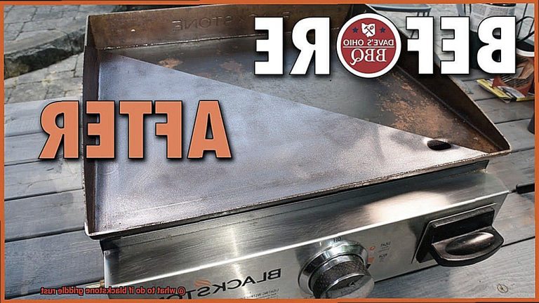 what to do if blackstone griddle rust? - Pastime Bar And Grill