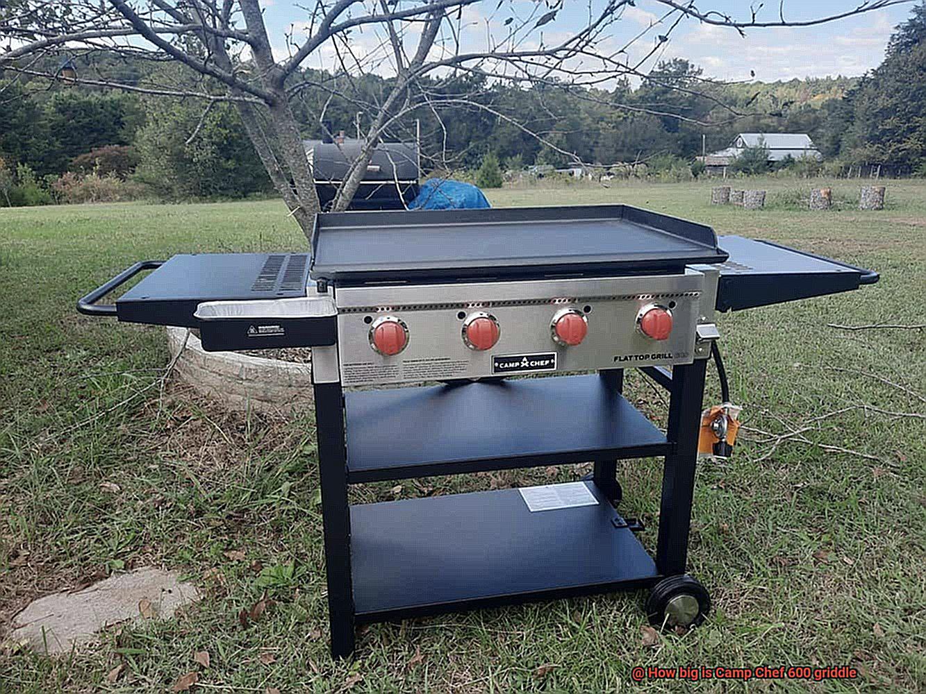 How big is Camp Chef 600 griddle? - Pastime Bar And Grill